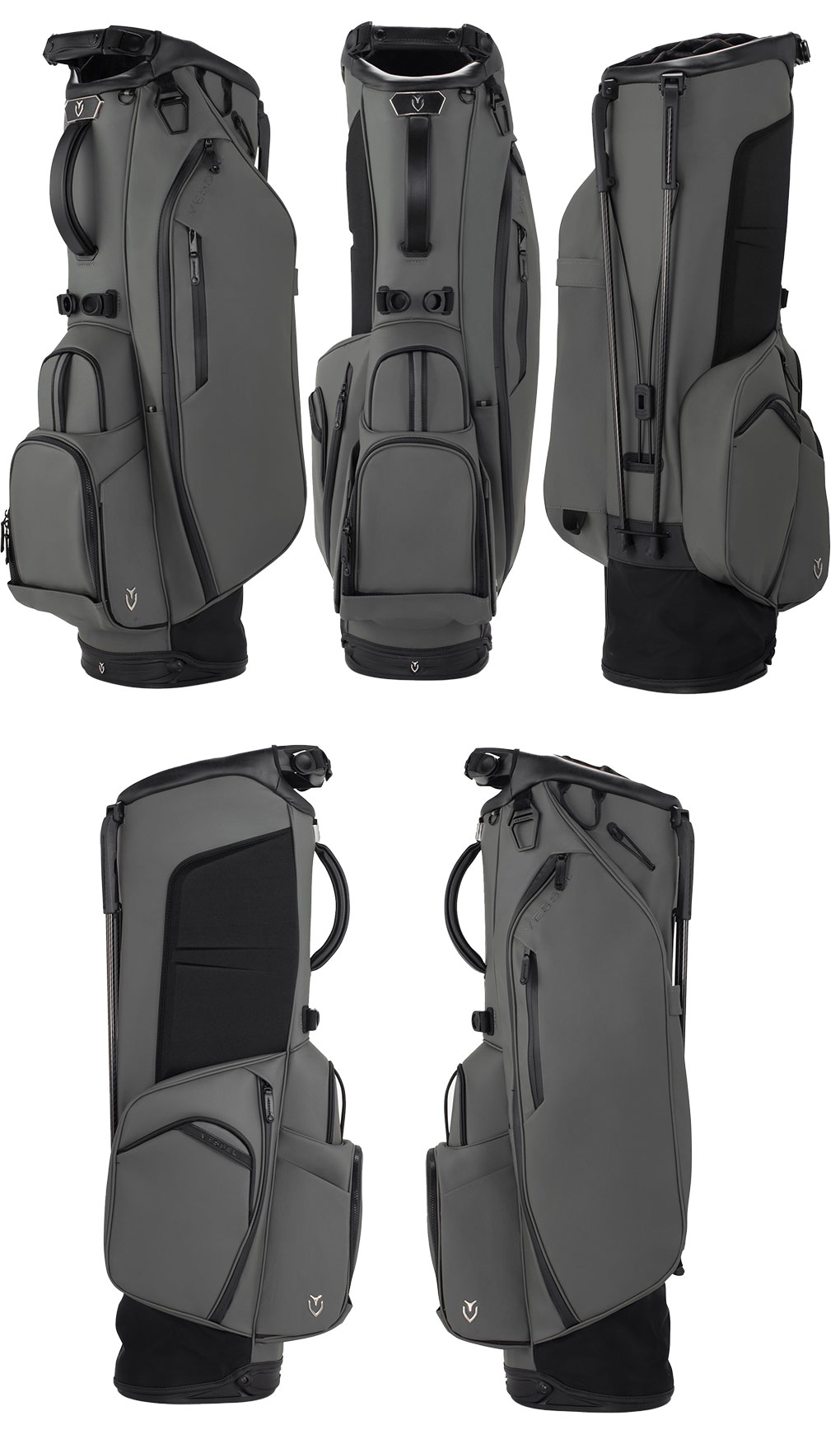 VESSEL Player IV Pro Stand スタンドバッグ キャディバッグ 9.5型 グレー ベゼル 2023年モデル USA直輸入 ...