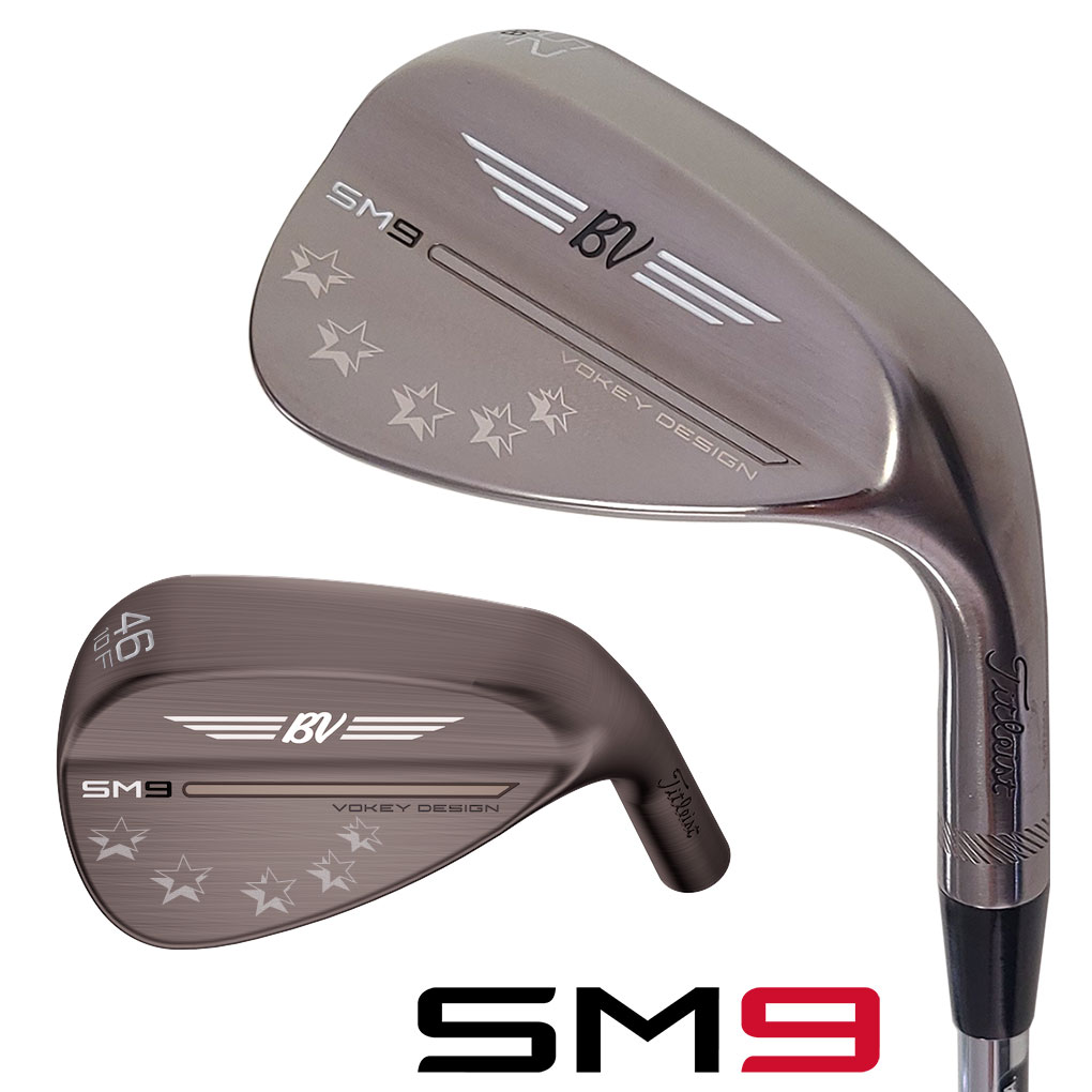Titleist タイトリスト SM9 LIMITED FLAG ENGRAVING ウェッジ EURO 刻印 BRUSHED STEEL ...