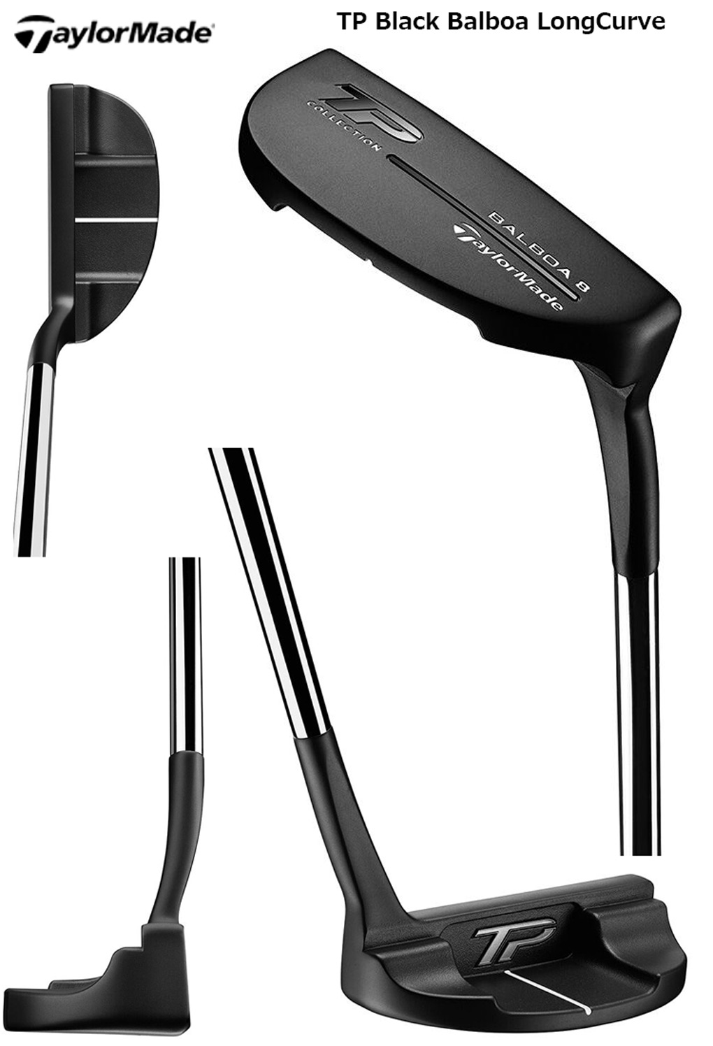 TaylorMade（テーラーメイド） 2024 TP Black Balboa LongCurve パター 右用 TPコレクション ブラック ...
