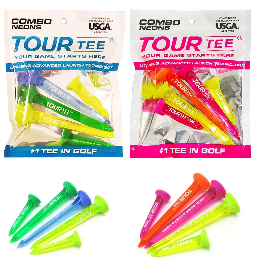 TOUR TEE COMBO NEONS 5本入り T-490 ツアーティー ゴルフ ティー ラウンド用品 : JYPERS(ジーパーズ ...