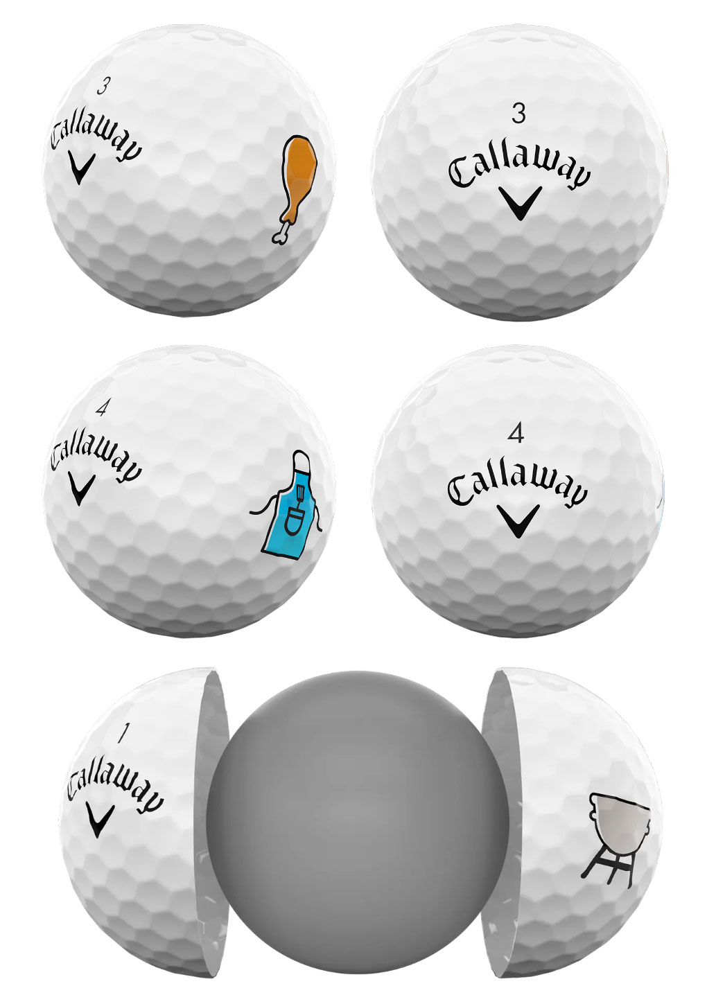 Callaway（キャロウェイ） SUPERSOFT GRILL MASTER ゴルフボール 1ダース 全12球入 限定モデル 2025年 ...