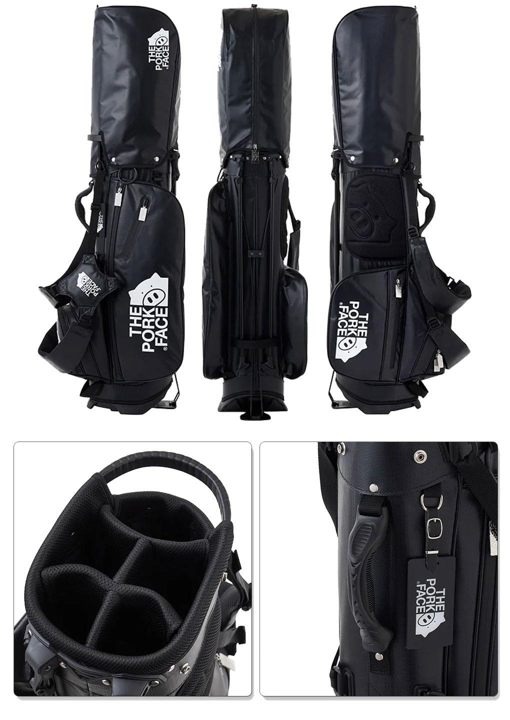 THE PORK FACE ザ・ポークフェイス スタンド キャディバッグ 9型 TPF-CB02 ゴルフ 2025年モデル : JYPERS(ジーパーズ) - 通販 - Yahoo!ショッピング