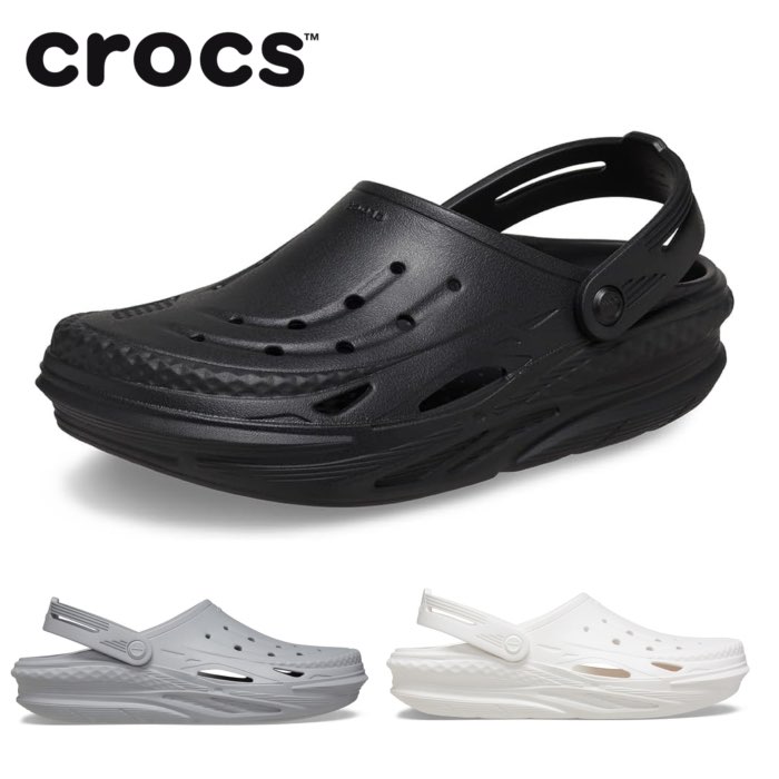 crocs クロックス 209501 オフ グリッド クロッグ メンズ レディース サンダル サボ アウトドア シンプル カジュアル 靴 ...