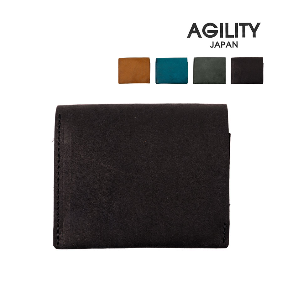 AGILITY 二つ折り財布 メンズ 本革 革 レザー ブランド 薄型 薄い 小銭入れ ミニ財布 シンプル おしゃれ 茶 青 緑 黒 アジリティ カードル 0366 : かばん創庫 - 通販 ...