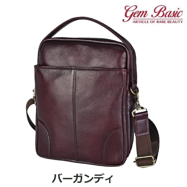 斜めがけバッグ メンズ ショルダーバック 男性 60代 50代 40代 2way バッグ 茶 革 小型 GEM BASIC 2wayショルダーバッグ 豊岡製鞄 1505 : かばんmart ...
