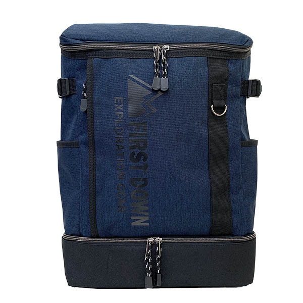 通学リュック 男子 高校 中学 メンズ リュック レディース ボックスリュック FIRST DOWN ファーストダウン 2ルーム スクエア ...