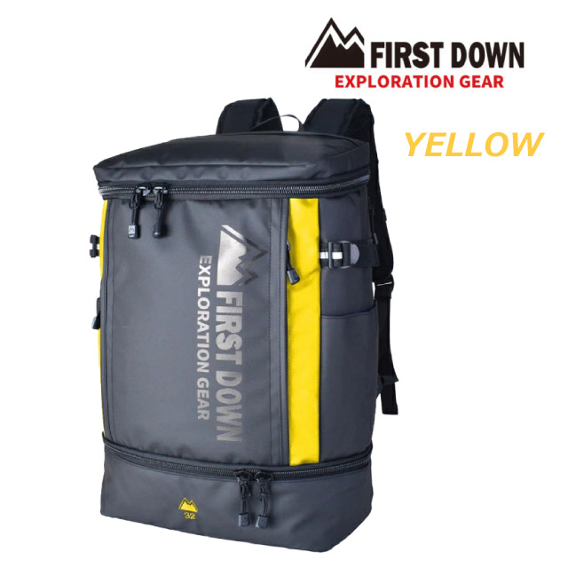 FIRST DOWN（ファーストダウン） 通学リュック 男子 高校 中学 メンズ リュック 通学用 ボックスリュック FIRST DOWN-EX ダブルスペースバックパック32 33059 ...