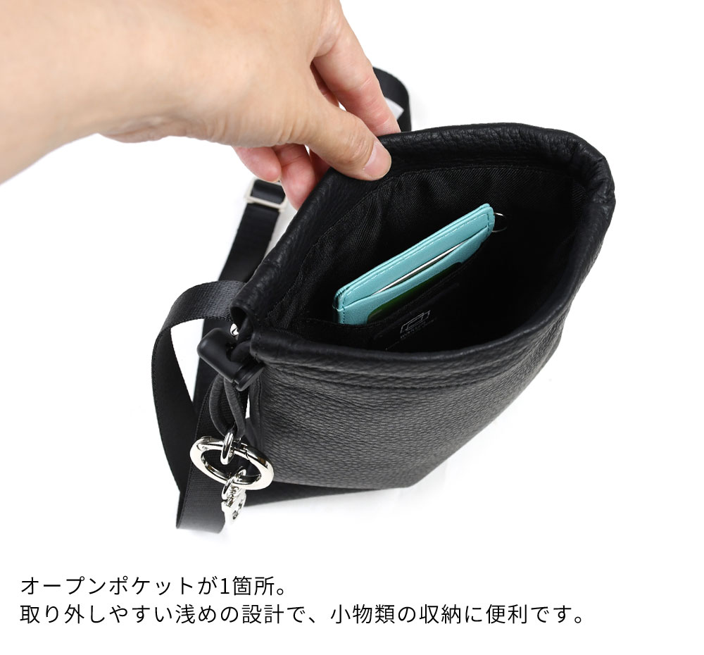 waku（ワク） スマホショルダー Lサイズ スマホポーチ 縦型 本革