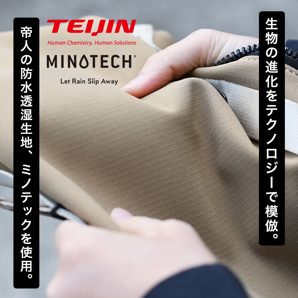 BAGGY PORT サコッシュ ミニショルダーバッグ 防水透湿 B5 撥水 ミノテック 変形 TEIJIN MINOTECH 帝人 日本製 バギーポート 機能性ポリエステル 雨対策 軽量 ...