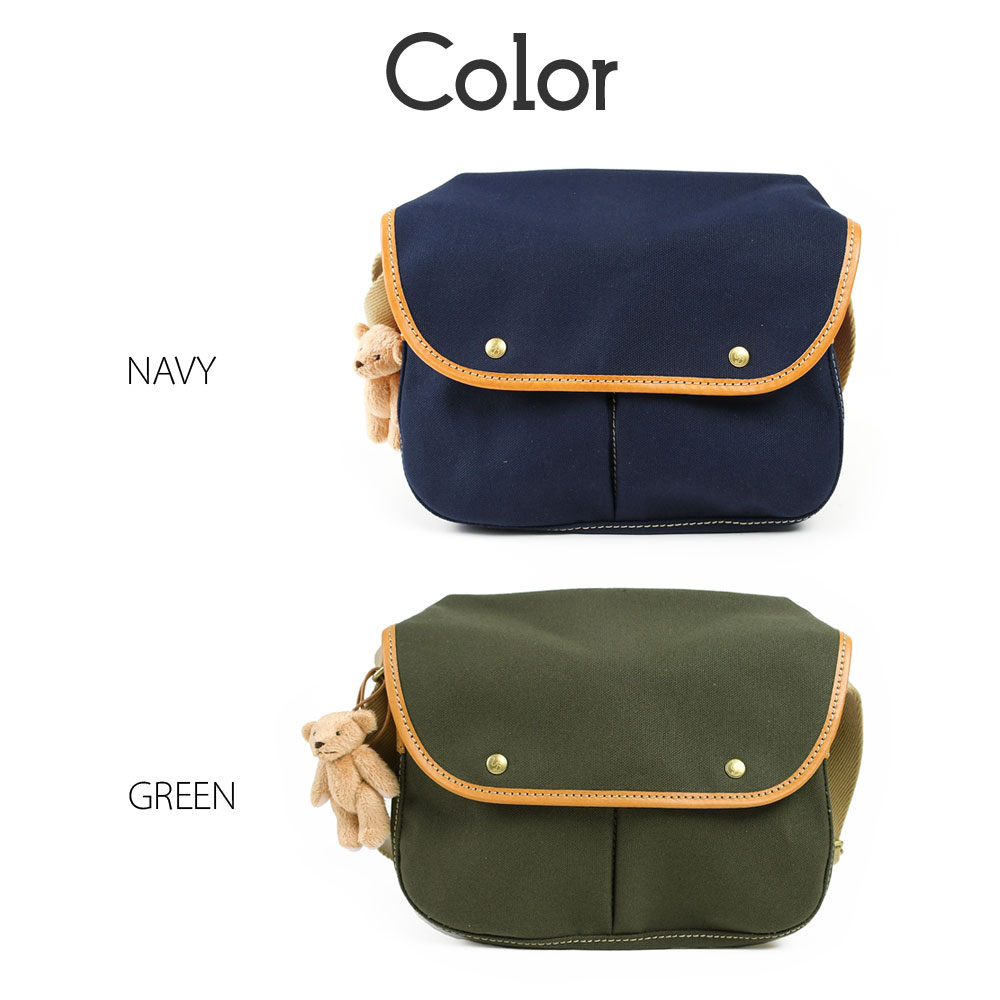 ショルダーバッグ レディース A5 6号帆布 栃木レザー 日本製 フラップ ペットボトル オールドスクールショルダーM Vanilla Bear バニラベア テディベア くま : かばんやさん ...