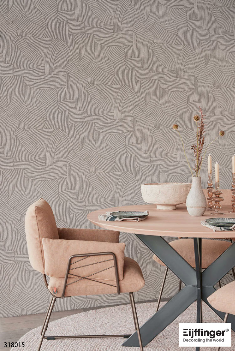 TECIDO 輸入壁紙 クロス テシード オランダ 幾何学模様 織物柄 糸 のりなし 壁紙 Eijffinger (52cm×10m) [1ロール単位] : カベコレPro - 通販 ...