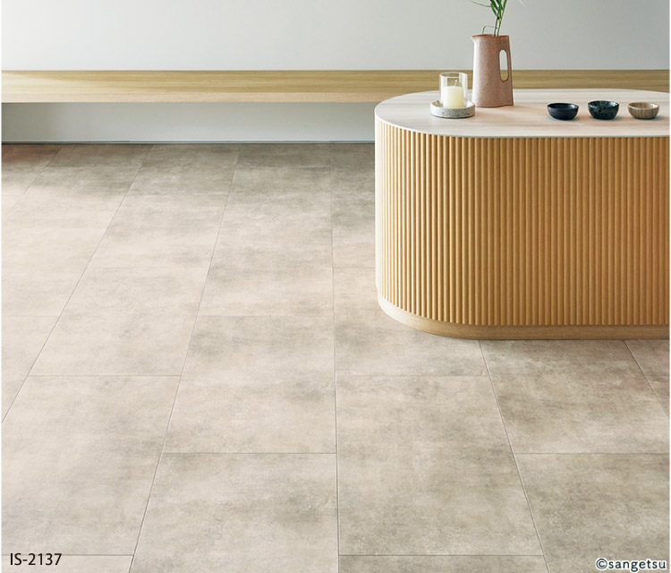 サンゲツ フロアタイル コンクリート モルタル 石目 IS-2137 IS-2138 IS-2141 IS-2142 IS-8137 IS ...