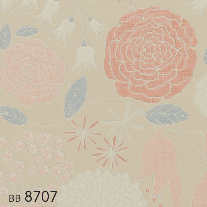 壁紙 クロス のり付き シンコール ベスト フラワー調 巾92.5cm BB8707 :knbb1953:DIYSHOP RESTA Yahoo!店 - 通販 - Yahoo!ショッピング