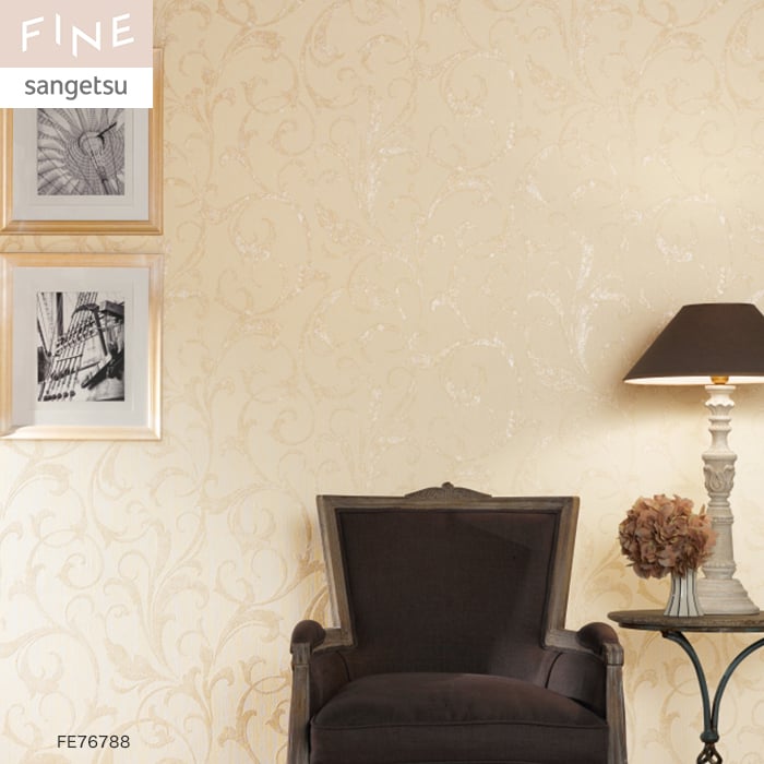 サンゲツ 壁紙 クロス のり付き FINE エレガント＆クラシック 巾92.5cm FE76788 : DIYSHOP RESTA Yahoo!店 - 通販 - Yahoo!ショッピング
