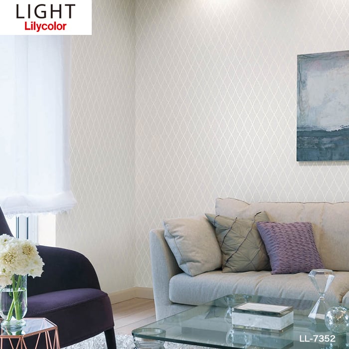 リリカラ 壁紙 クロス のり付き壁紙 ライト パターン LL-7352 : DIYSHOP RESTA Yahoo!店 - 通販 ...