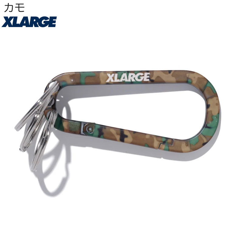 XLARGE（エクストラ ラージ） キーリング STANDARD LOGO KEYRING CARABINER カラビナ キーホルダー ...