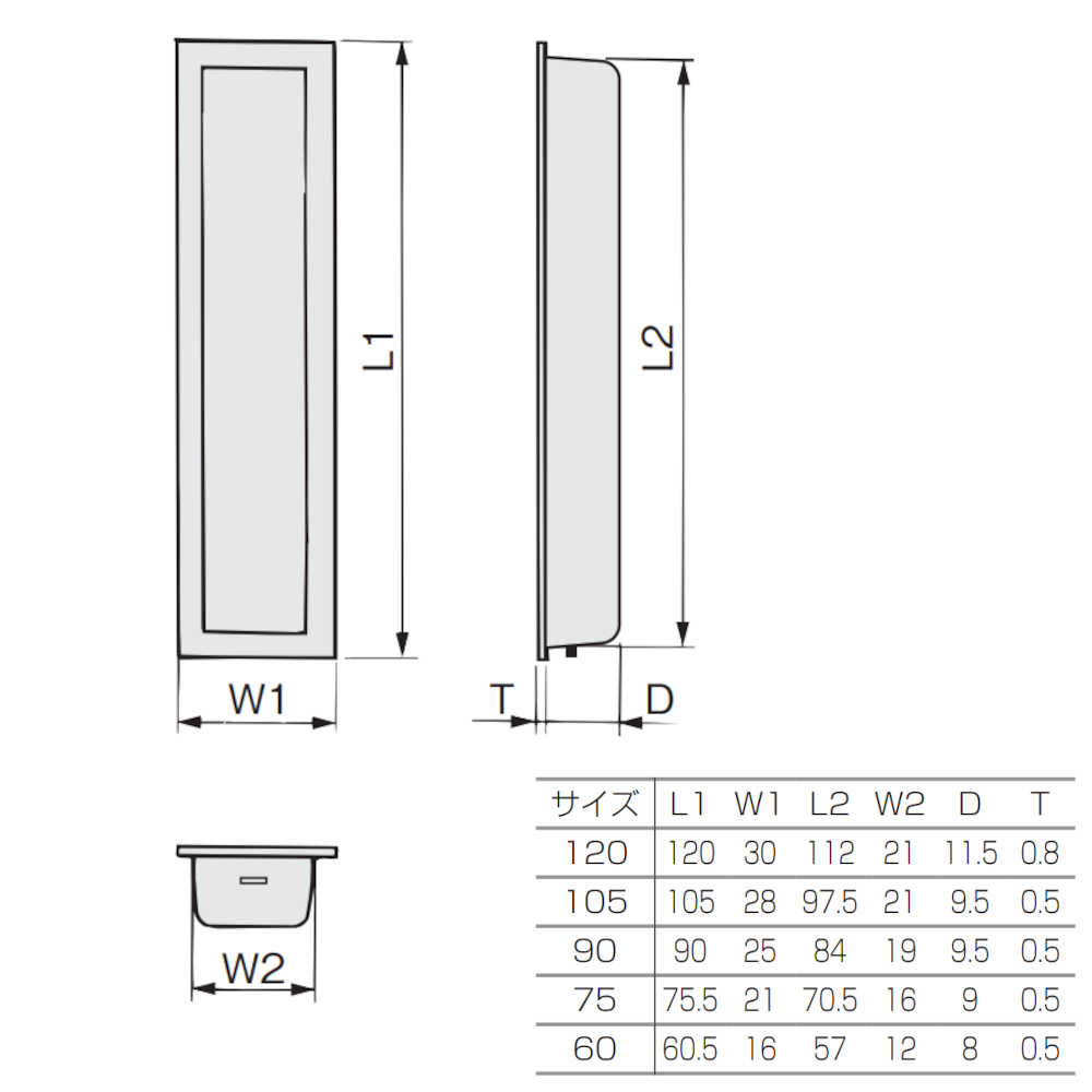引手 アトム ATOM 73314 シュガー片チリ引手 ABメッキ 120mm 1個入り 返品不可 : カネマサかなものe-shop - 通販 ...