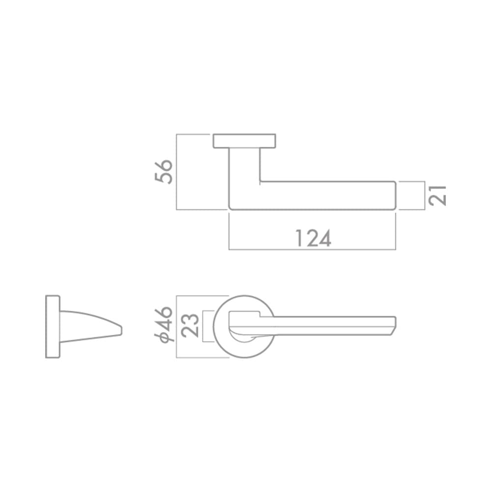 川口技研 レバーハンドル LVS-66A-F5D-N LVSケース錠・シリンダー錠 ニッケル : カネマサかなものe-shop - 通販 ...