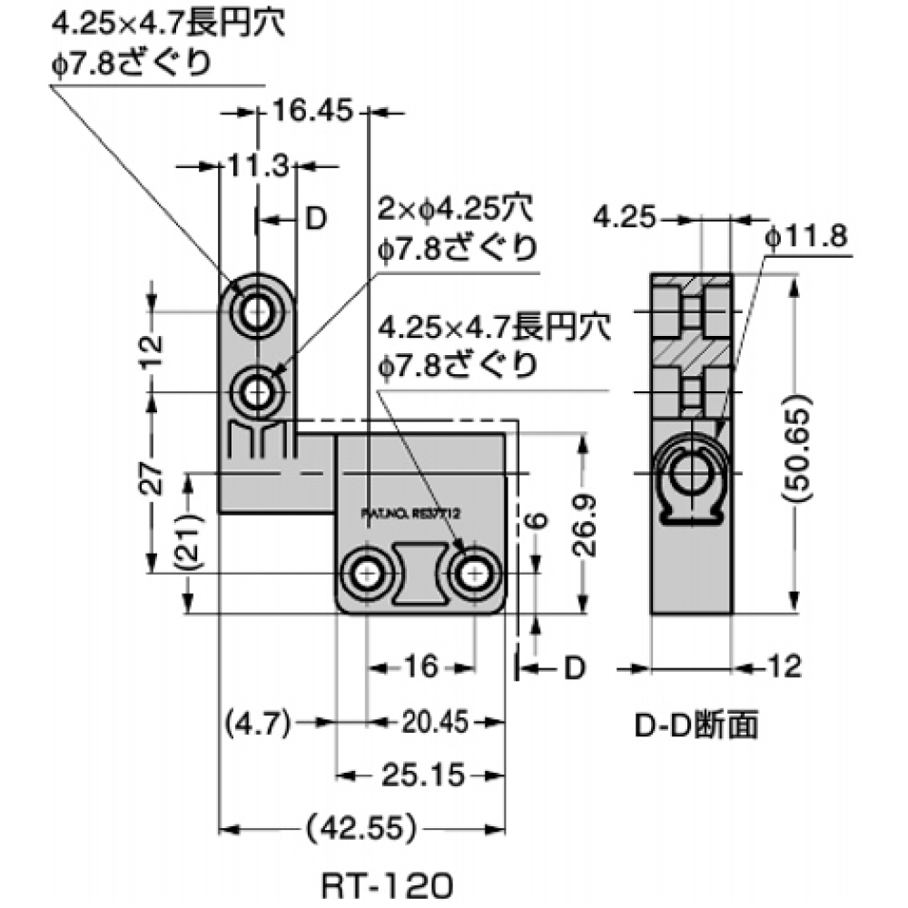 スガツネ工業 トルクヒンジ RT型 L型タイプ RT-050-01-01「スガツネ製品ならカネマサ」 : カネマサかなものe-shop - 通販 - Yahoo!ショッピング