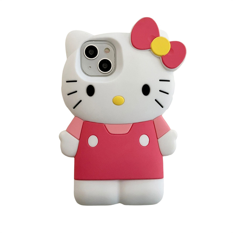 iPhone15 ケース Hello Kitty 型 キャット シリコン ソフトiPhoneX 用 アイフォン iPhoneX14ProMax カバー スマホ アイホン iPhone13/XS ...