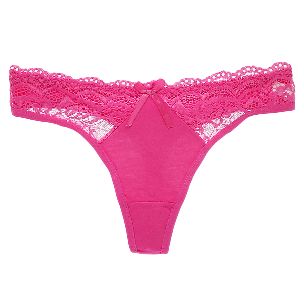 Tバック レディース 綿95% リボン レース セクシー ストレッチ 伸縮性 おしゃれ コットン パンティ インナー 下着 黒 白 緑 水色 M L XL rt-020 : Karly ...