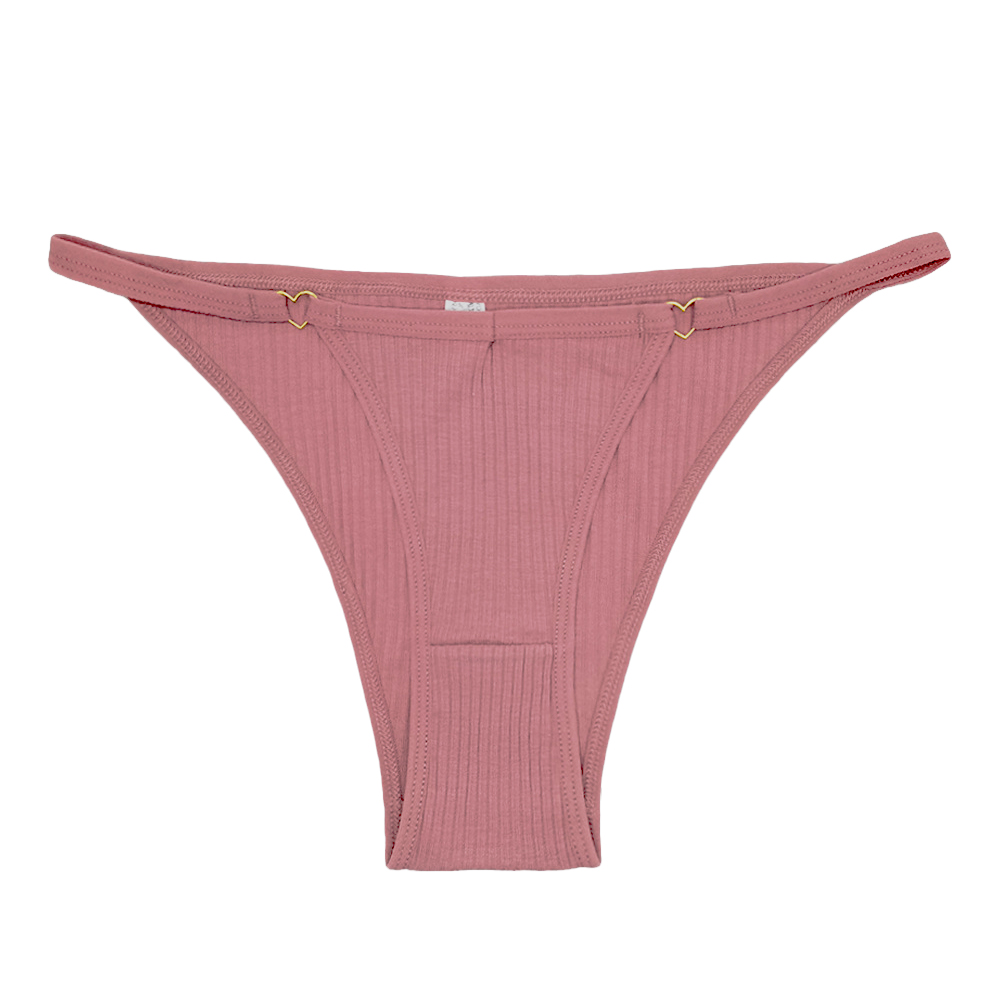 ブラジリアン レディース 綿 コットン リブあみ ハート チャーム ストレッチ ハーフバック シンプル 無地 スポーツ Tバック ショーツ 黒 ...