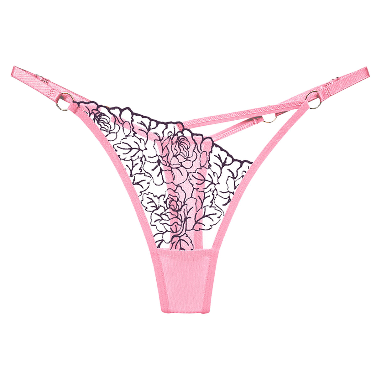 Karly Shop Tバックショーツ レディース セクシー ランジェリー 綺麗系 バラ 花柄 サイズ調節 エロカワ 過激 インナー 下着 rt2271 :rt2271:Karly Shop ...