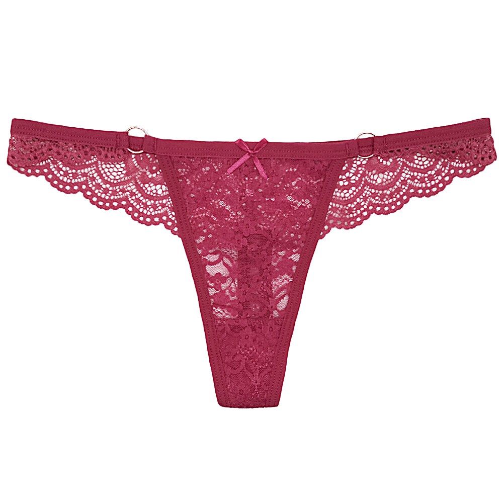 総レース Tバックショーツ セクシー 透ける リング付き リボン ストレッチ 伸縮性 柔らか おしゃれ パンティ インナー 下着 黒 白 赤 黄 水色 M L XL rt-019 ...