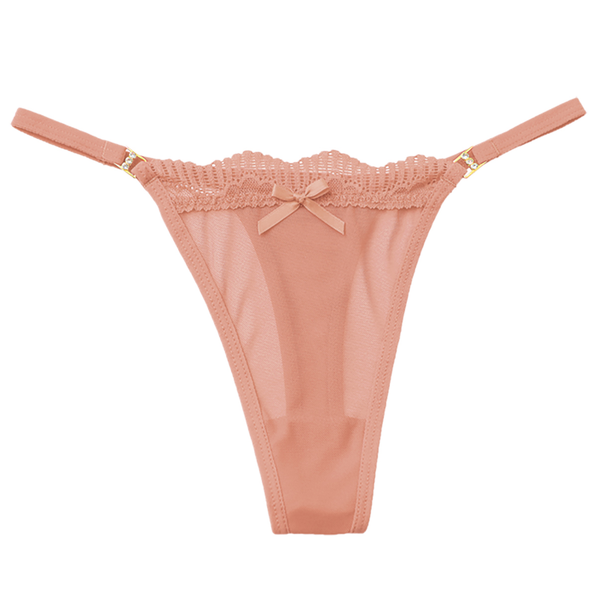 Tバック レディース キラキラ チャーム付き ラインストーン リボン付き 透ける レース メッシュ サイドストリング 腰ゴム セクシー おしゃれ 黒 白 赤 紫 rt-036 : Karly ...