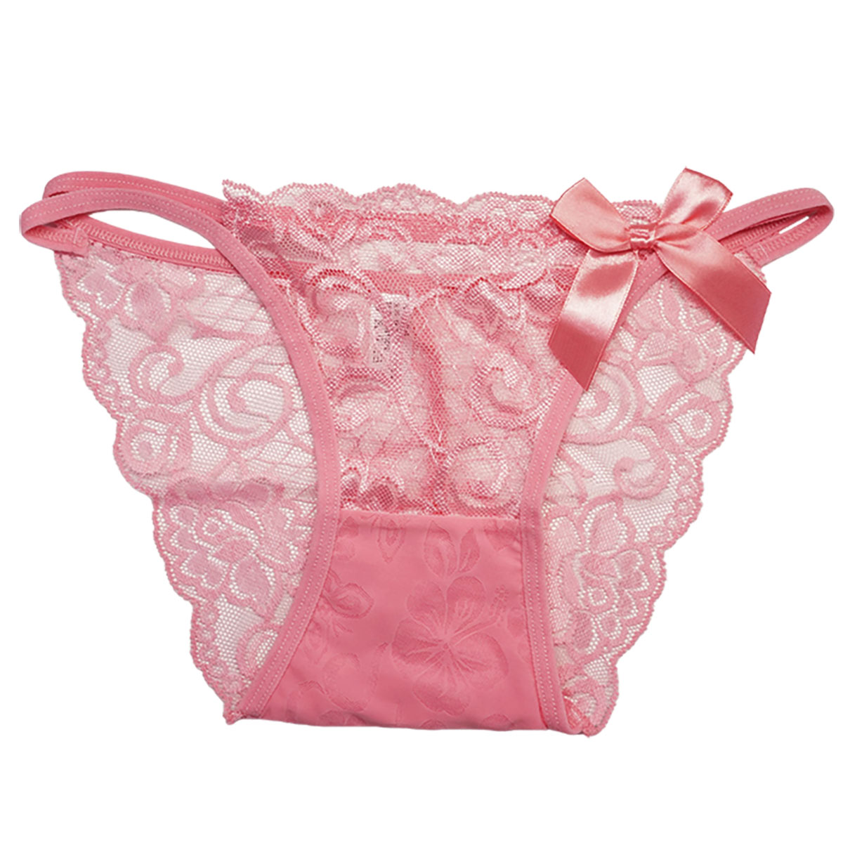 花柄 レース シースルー サイドストリング ハイカットショーツ ブラジリアン リボン セクシー パンティ かわいい 透け感 勝負下着 黒 白 紫 青 rt-044 : Karly Shop 2 ...