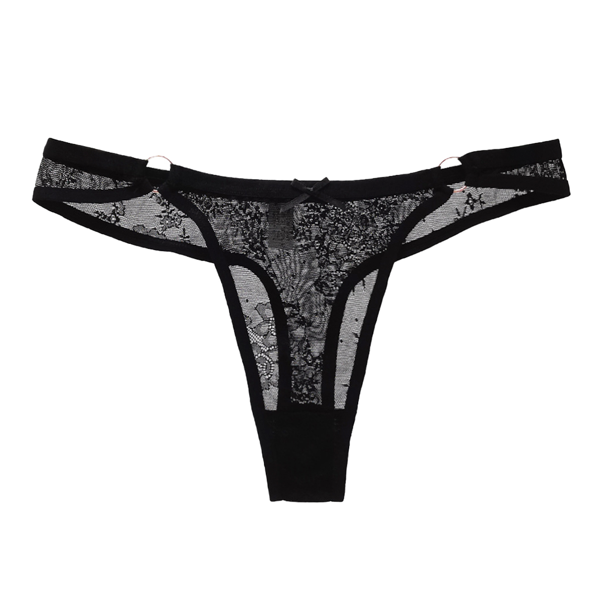 Tバック レディース インナー 下着 レース セクシー きれい 透ける シースルー リング サテン リボン かわいい ストレッチ おしゃれ 黒 赤 緑 青 紺 rt-031 ...