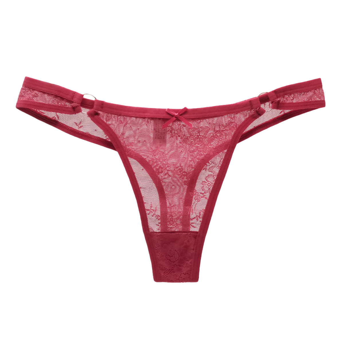 Tバック レディース インナー 下着 レース セクシー きれい 透ける シースルー リング サテン リボン かわいい ストレッチ おしゃれ 黒 赤 緑 青 紺 rt-031 ...