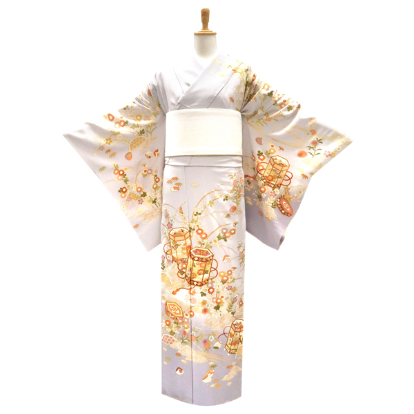 20%OFFセール 訪問着 友禅 十日町有名染織匠 仕立て付き 牡丹鼠色 新品 販売 購入 貝桶 着物 未仕立て 反物 袷 単衣 正絹 礼装着物 フォーマル h-776 : 京都の着物屋かさね ...