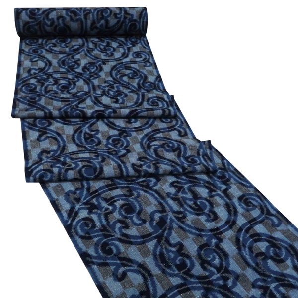 15%クーポンあり 久留米絣 着物 池田光政 仕立て付き 青色 紺色 唐草 市松 チェック 反物 単衣 販売 購入 新品 伝統的工芸品 綿 久留米かすり 木綿の花 tu-107 : 京都の着物 ...