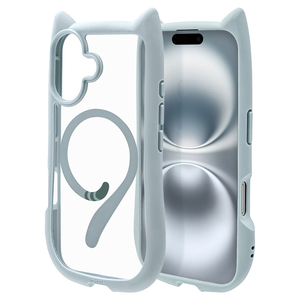 ラスタバナナ スマホケース iPhone16 16 Pro ケース カバー ハイブリッド MagSafe対応 mimi 猫耳 ネコミミ ねこみみ TPUバンパー ワイヤレス充電対応 アイフォン ...