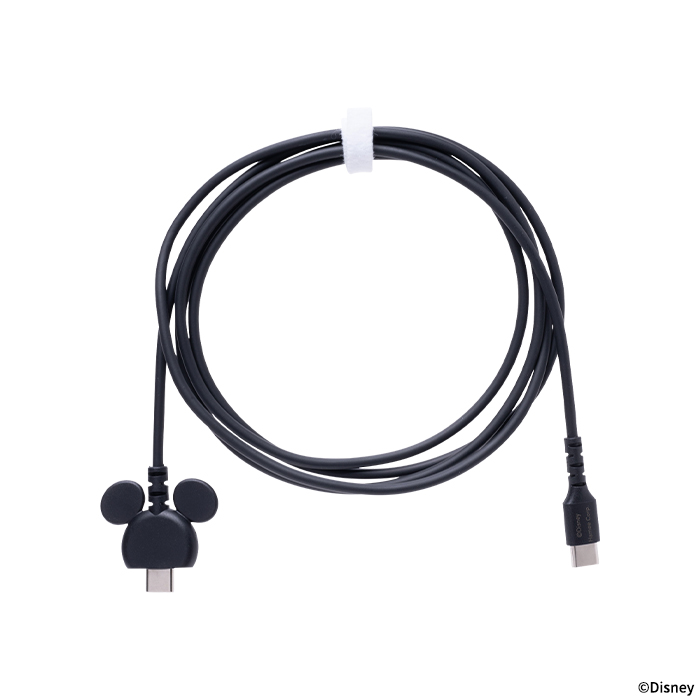 Disney（ディズニー） ディズニーキャラクター USB 2.0 CABLE TYPE-C to TYPE-C 1.5m(ミッキーアイコン ...