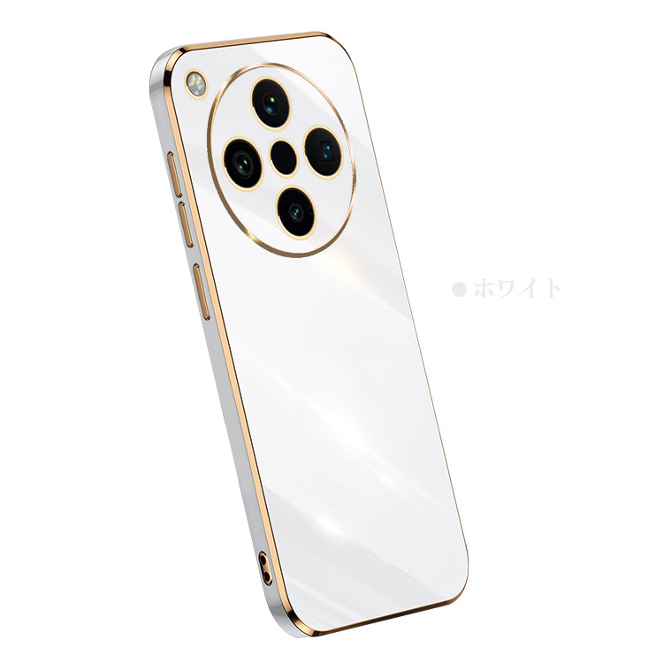 OPPO Find X8 ケース カバー メッキ TPU ソフトケース 可愛い お洒落 おしゃれ ストラップホール付き オッポ ファインド ...