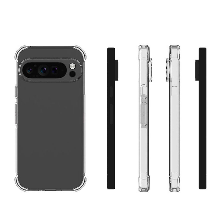 Pixel9 ケース Pixel9 Pro 耐衝撃 カバー クリア 透明 角 保護 コーナーバンパー 耐衝撃ケース 衝撃吸収 カバー Google グーグル ピクセル9 ピクセル9 プロ ...