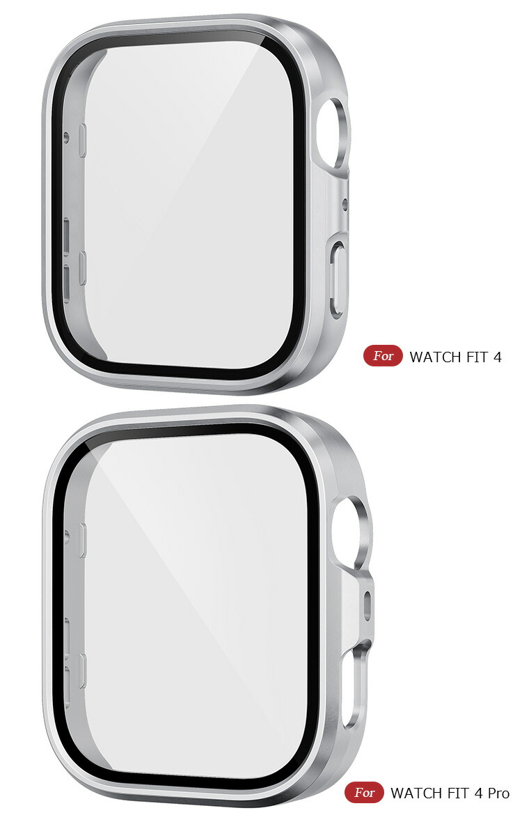HUAWEI WATCH FIT 4 ケース FIT4 Pro カバー 液晶面強化ガラス 全面保護 液晶保護ケース 単色/クリア フィルム一体 ...