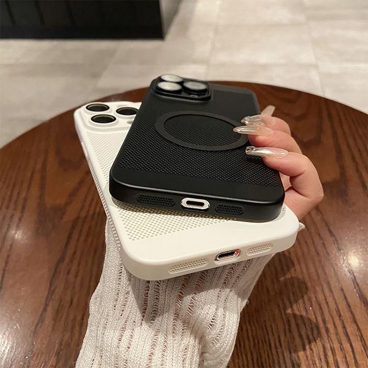 iPhone15 耐衝撃 ケース Qi充電 ワイヤレス充電 ドット 穴あき メッシュ 放熱性 iPhone 15 Plus/15 Pro/15 Pro Max :IP15-VB71 ...