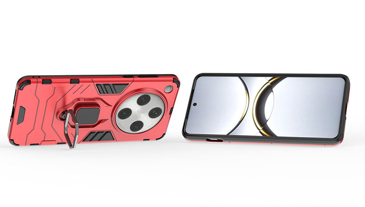 OPPO Find X8 ケース/カバー 一体型リング付き スタンド機能 プラスチック ハードケース シンプル オッポ ファインド X8 ...