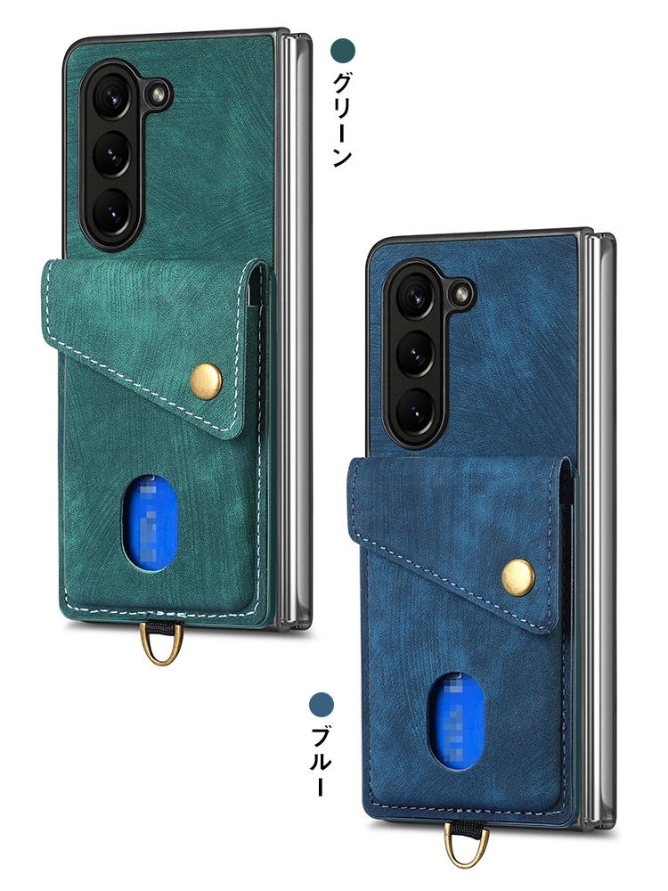 Galaxy Z Fold 6 ケース 耐衝撃 カバー 折りたたみ型 カード収納 Galaxy Z Fold 6 ケース 耐衝撃 カバー 折りたたみ型 カード収納