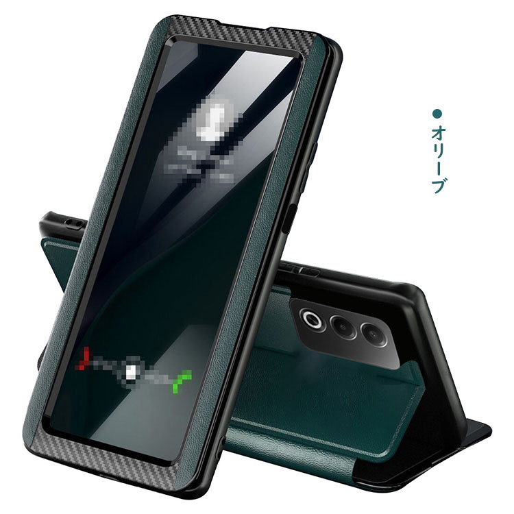 OPPO A3 5G ケース 手帳型 カバー 二つ折り PUレザー カーボン調 OPPO A3 5G ケース 手帳型 カバー 二つ折り PUレザー カーボン調