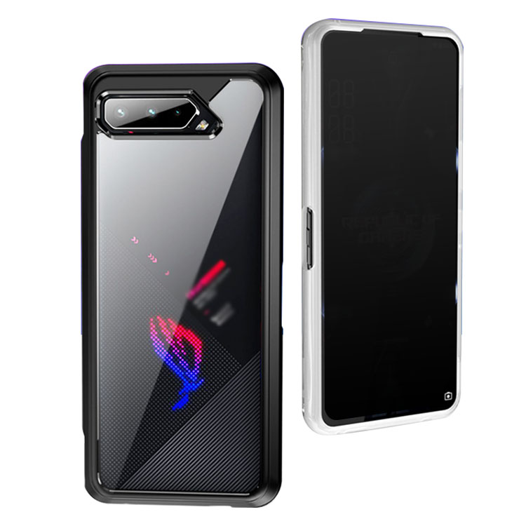 ASUS ROG Phone 5/5s/Phone 5 Ultimate ケース シンプル 背面透明 保護ケース 衝撃吸収 カバー エイスース ...