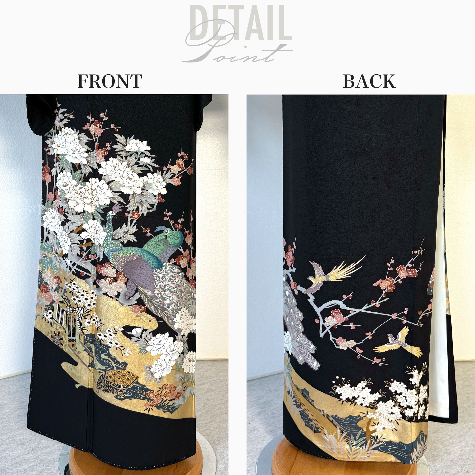 NISHIORI 【レンタル】黒留袖 フルセット 五三桐 正絹 礼装 結婚式