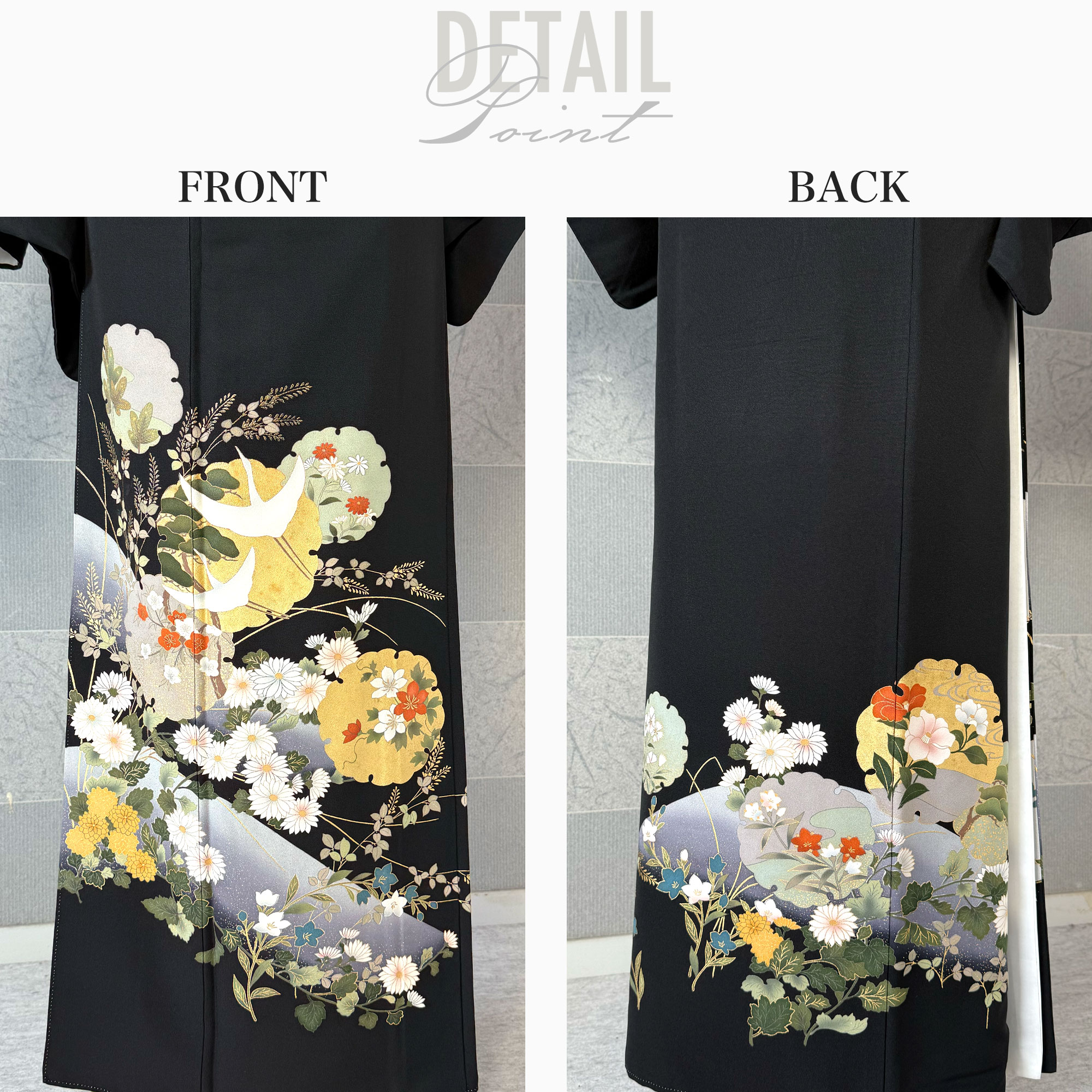 NISHIORI 【レンタル】黒留袖 フルセット 五三桐 正絹 礼装 結婚式