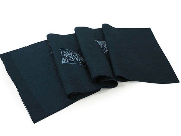 帯揚げ 帯締め セット 正絹 カジュアル 丸組 紺地 かすれ縞 扇 帯揚げ 紺色×ベージュ 帯〆 女性 小紋 : 20041601 : 京都 ...