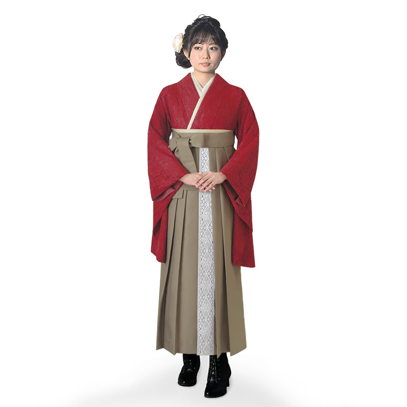 レンタル 二尺袖 袴 15点セット 卒業袴レンタル フルセット g562 往復