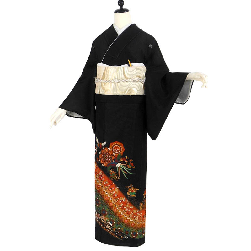 レンタル 黒留袖 18点セット 留袖レンタル フルセット ts-014 往復送料