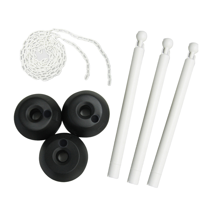 ミツギロン チェーンスタンド3本組(チェーン有り) SF-03-W 白 MITSUGIRON :087784:金象本舗ヤフー店 - 通販 - Yahoo!ショッピング